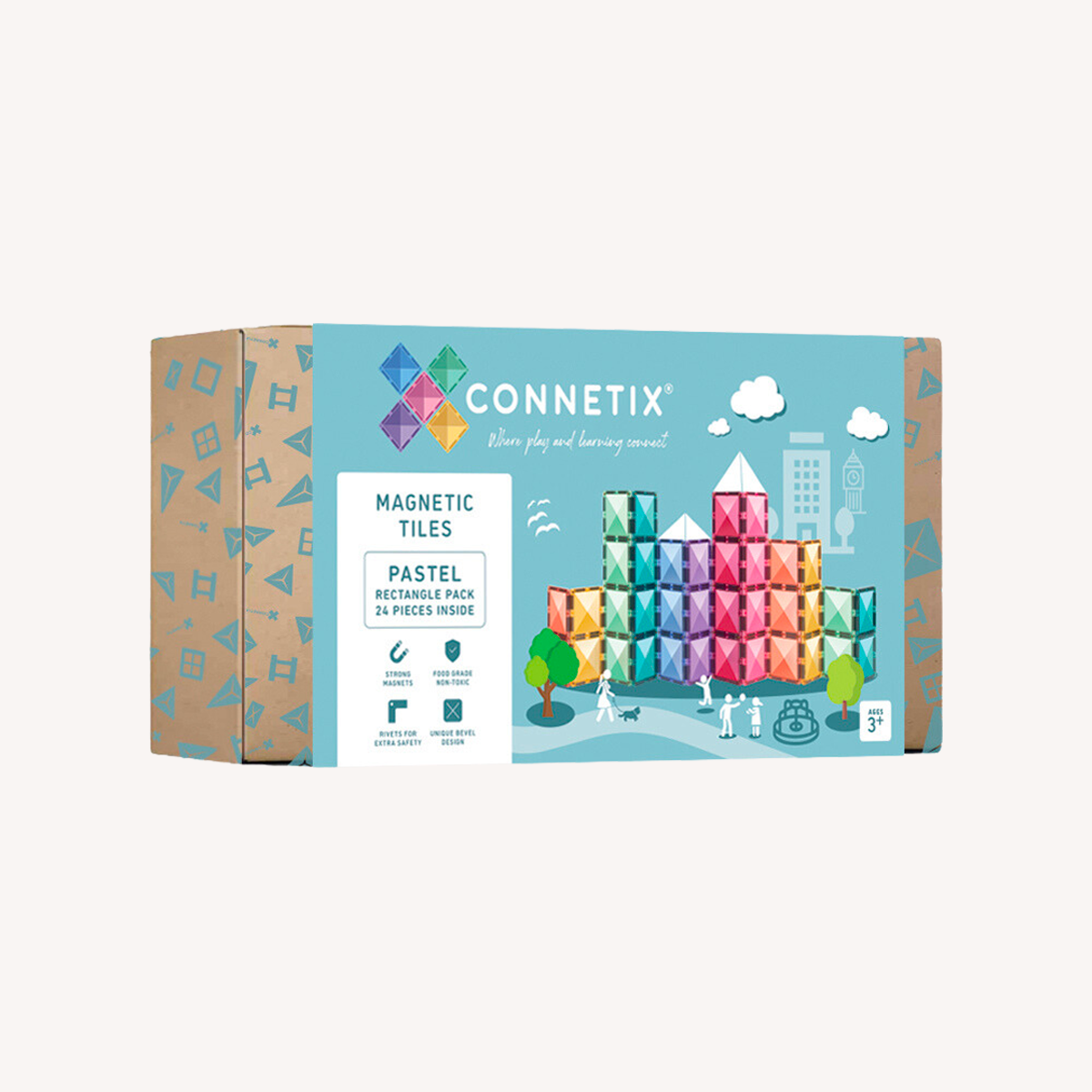 Pastel Rectangle Pack 24 pcs | L U D E