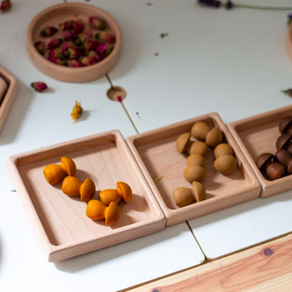 Wooden sorting bins - square – L U D E