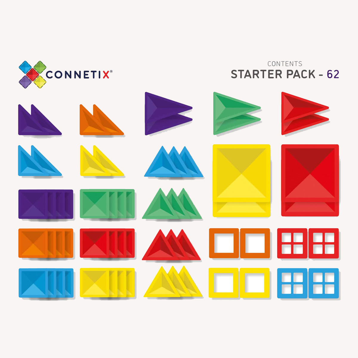 Rainbow Starter Pack 62 pcs – L U D E