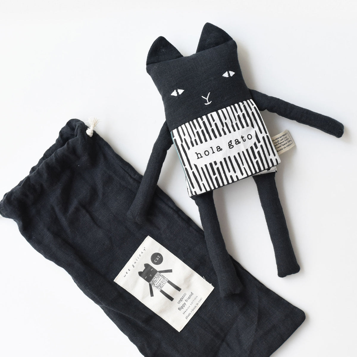 Wee Gallery - Cuddle Organic Cat Flippy Friend